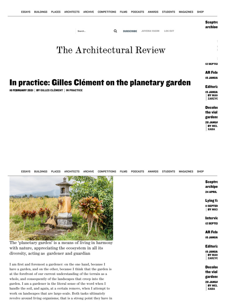 Embracing the Planetary Garden Concept | PDF | Earth Sciences