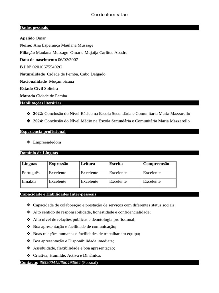 CV Ana | PDF
