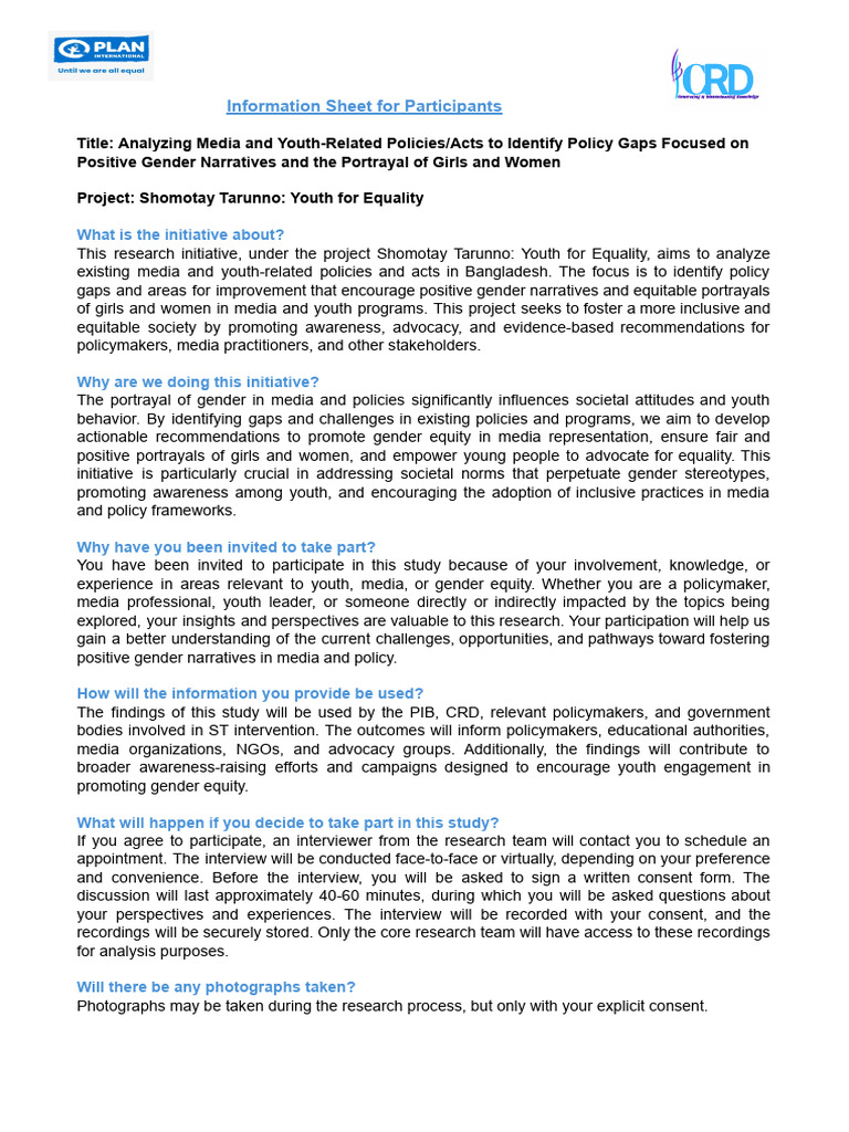 Media Policies for Gender Equity in Youth | PDF | Gender Equality ...
