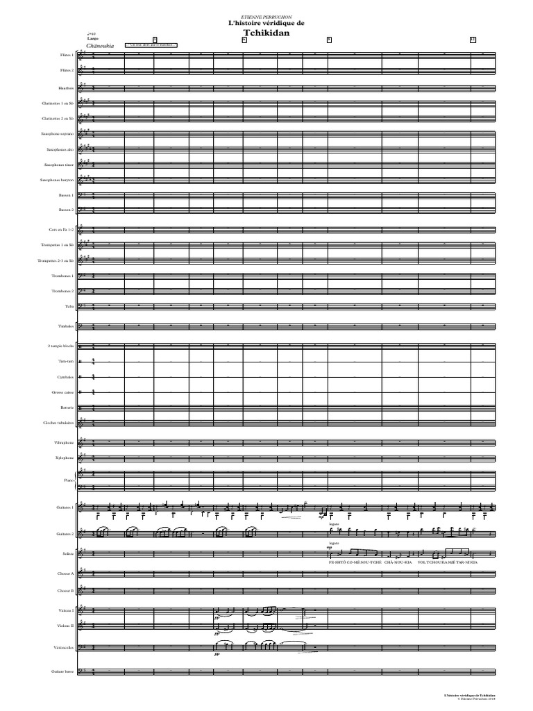 Tchikidan Conte.10 Texte - Partition Complète | PDF