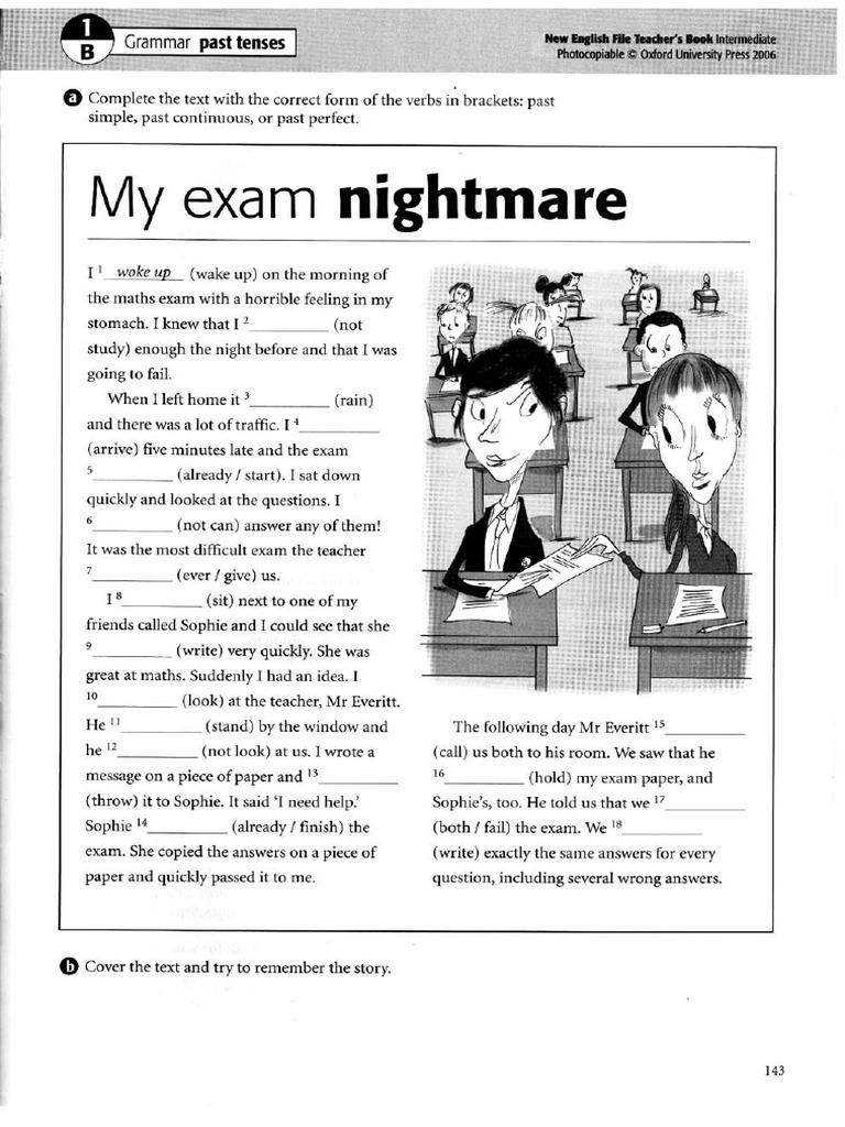 Past Tenses Activity | PDF