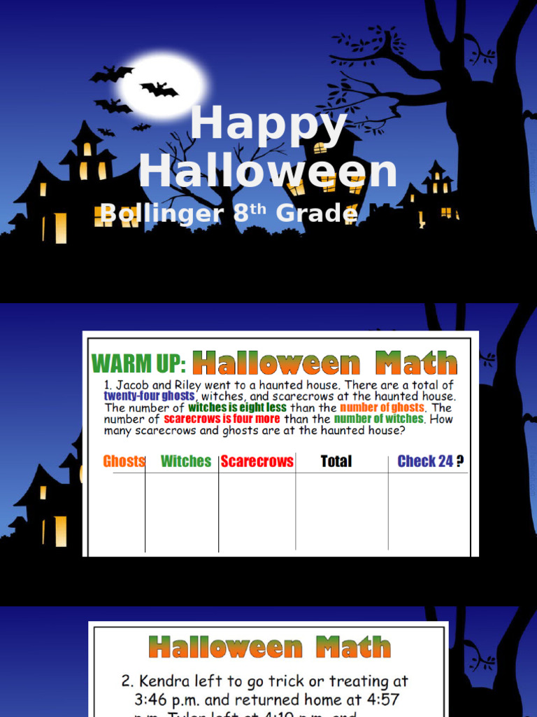 Happy Halloween Brain Teasers | PDF
