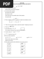 Grade 7 Igcse Maths | PDF | Mean | Mode (Statistics)