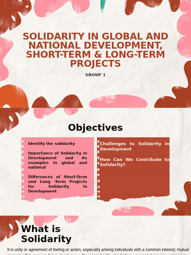 Solidarity in Development: Key Insights | PDF | Solidarity | Economic ...