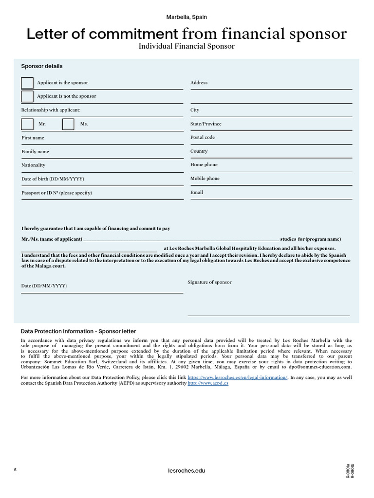 Financial Sponsor Commitment Letter | PDF | Justice | Crime & Violence