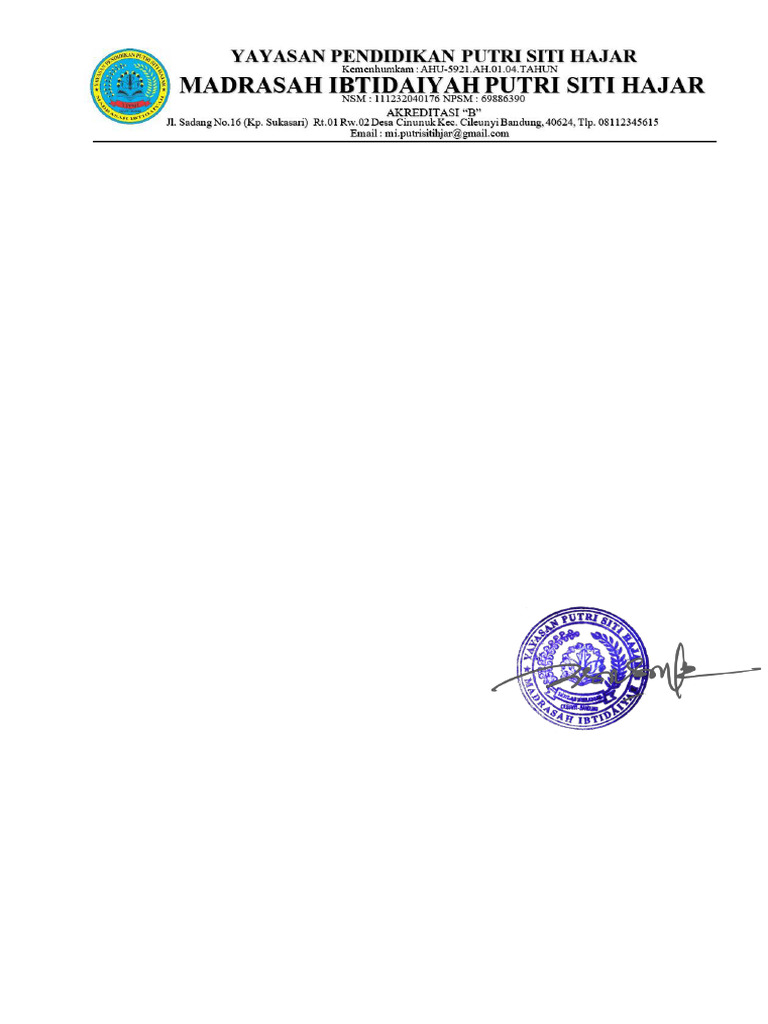 SURAT MUTASI EMIS AZMI HAIL | PDF