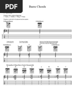 Barre Chord Chart | PDF