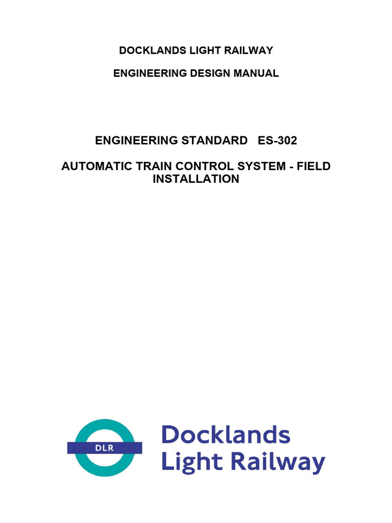 ES-302a Automatic Train Control System - Field Installatio | PDF ...
