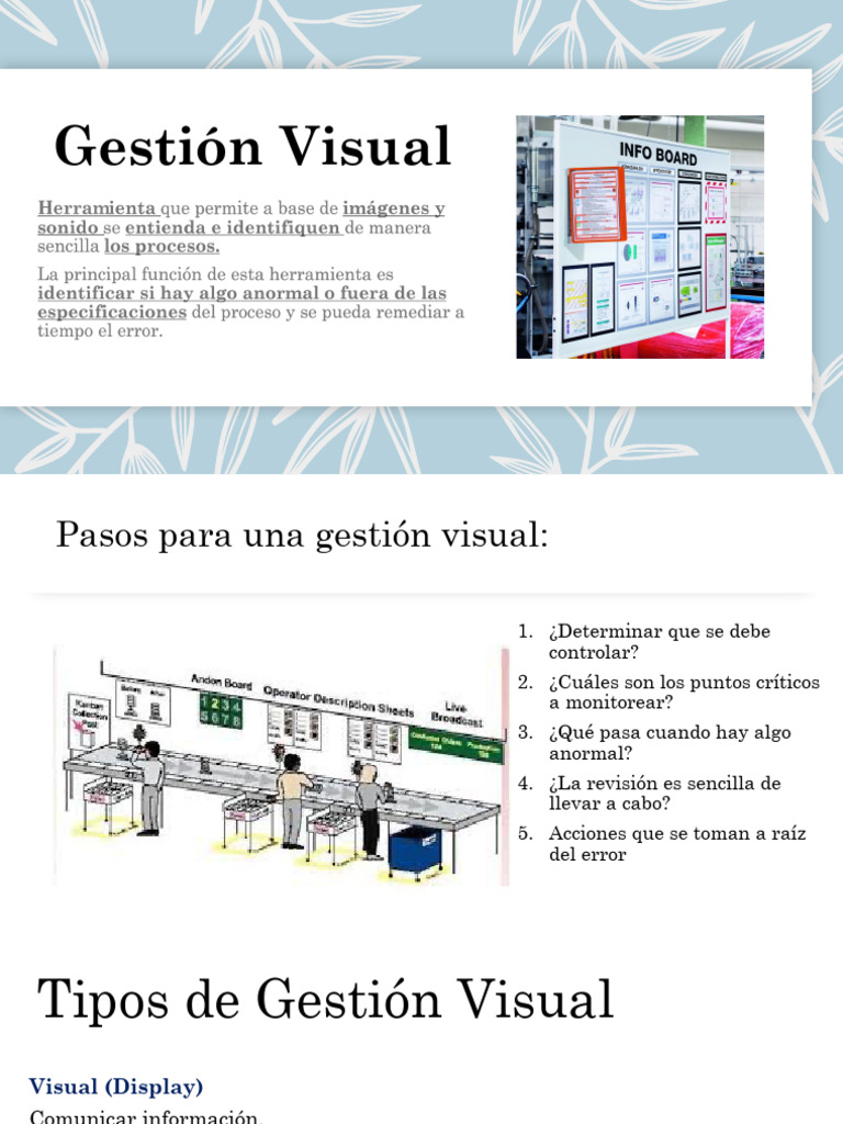 Gestion Visual, GEMBA, 5 S S | PDF