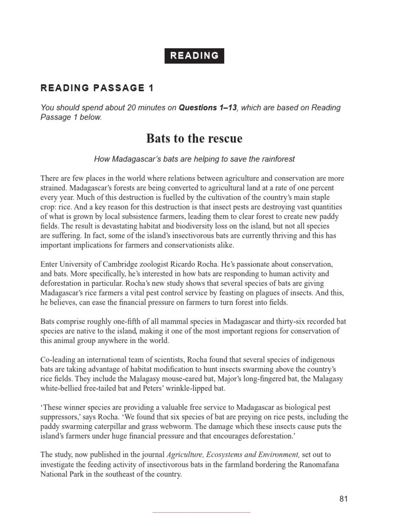 Madagascar Bats: Nature's Pest Controllers | PDF | Bat | Agriculture
