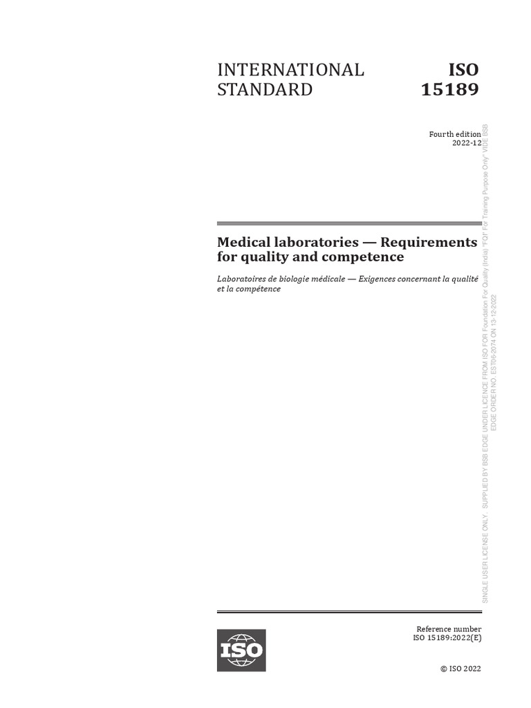 Open ISO 15189 - 2022 | PDF | Metrology