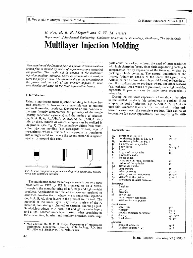 Multilayer Injection Molding | PDF