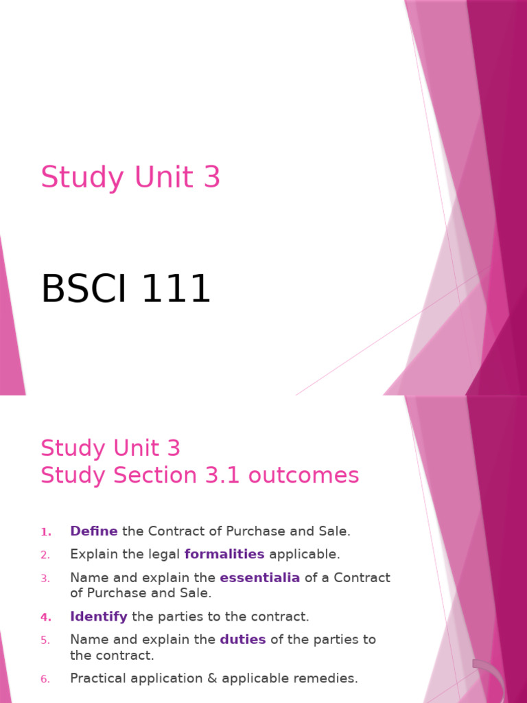 Bsci BSST 111 Law Su3.1-3.3+2025 | PDF | Lease | Ownership