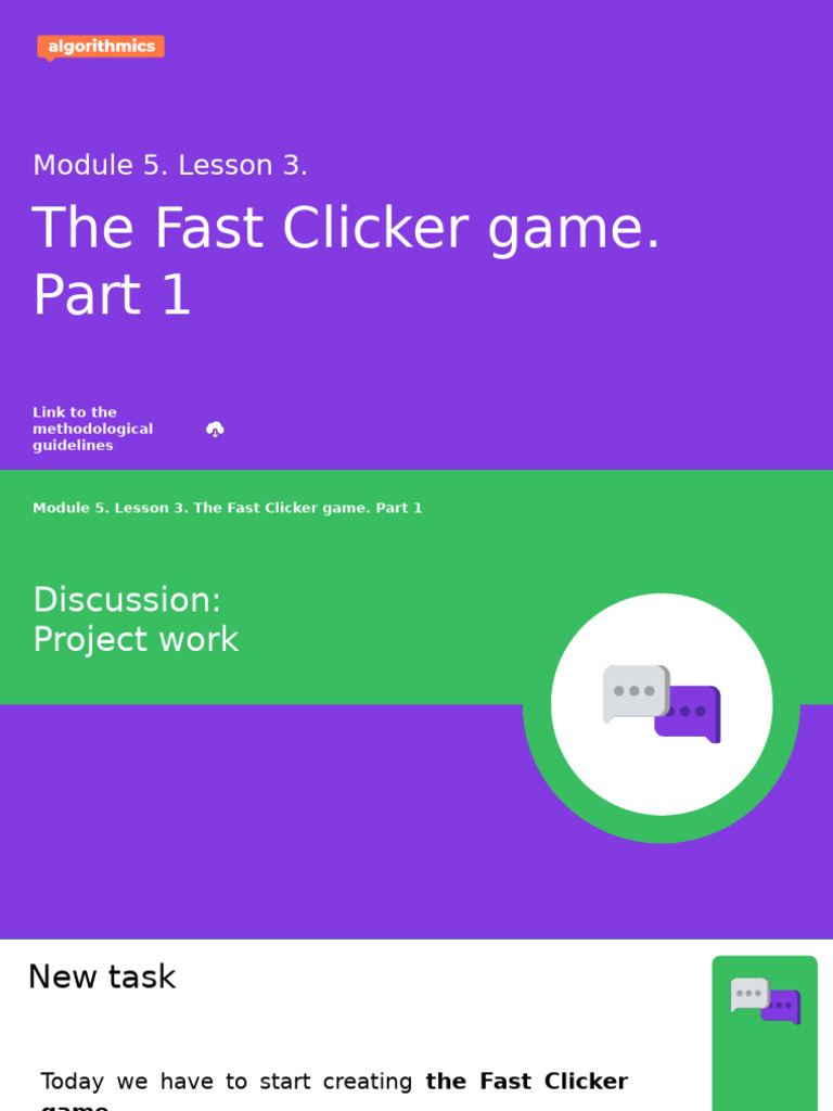 ENG M5L3 The Fast Clicker Game. Part 1 | PDF | Inheritance (Object Oriented Programming) | Frame ...