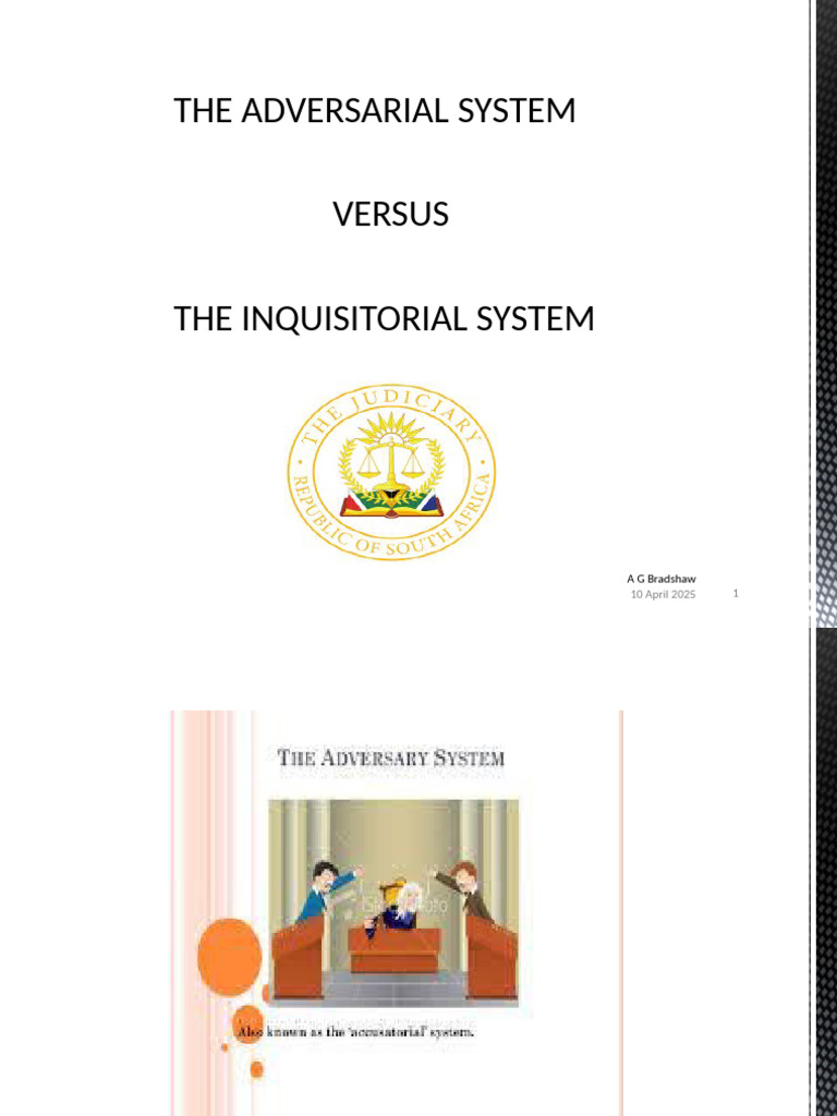 Criminal Procedure Adversarial and Inquisitorial System (2025) - 111022 ...