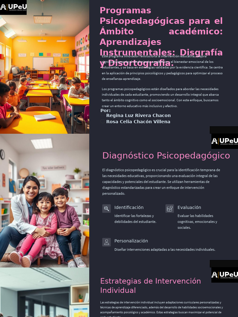 Exposicion Grupo 11 Programas Psicopedagogicos | PDF | Evaluación | Dislexia