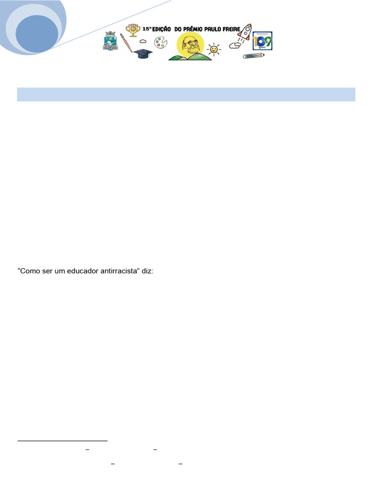 A Cor Da Vida - Por Uma Sociedade Antirracista | PDF | Pré-escola | Racismo