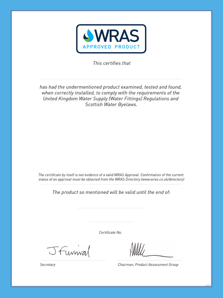D172apf Cfs Wras Certificate 33839 04 25 | PDF