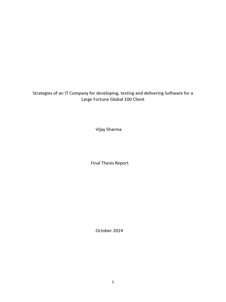 FinalReport_VijaySharma | PDF | Software Development Process | Agile Software Development