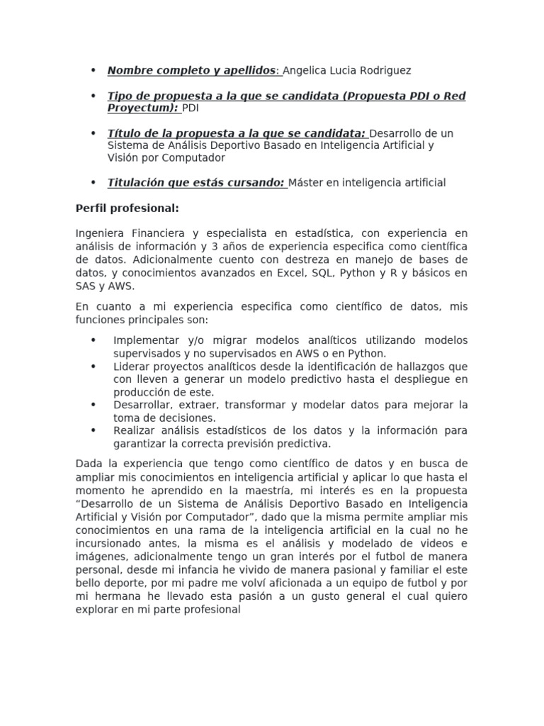 postulación proyecto maestria | PDF