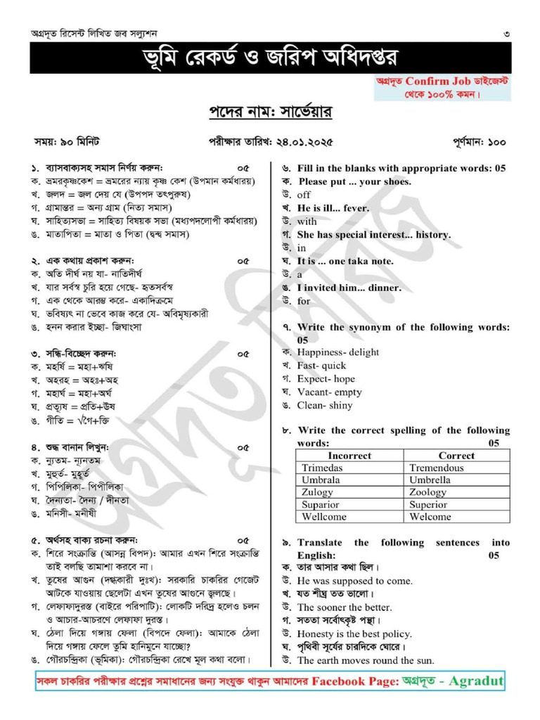 Agradut Job Solution January 2025 | PDF