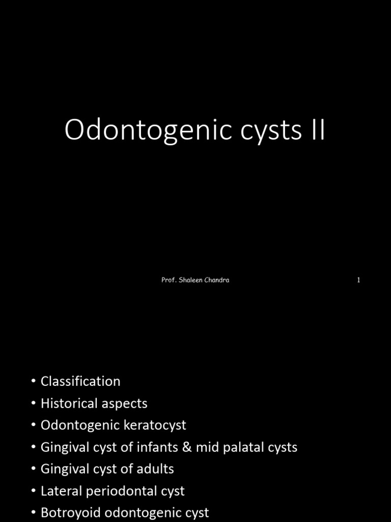 Comprehensive Guide to Odontogenic Cysts | PDF | Epithelium | Anatomy