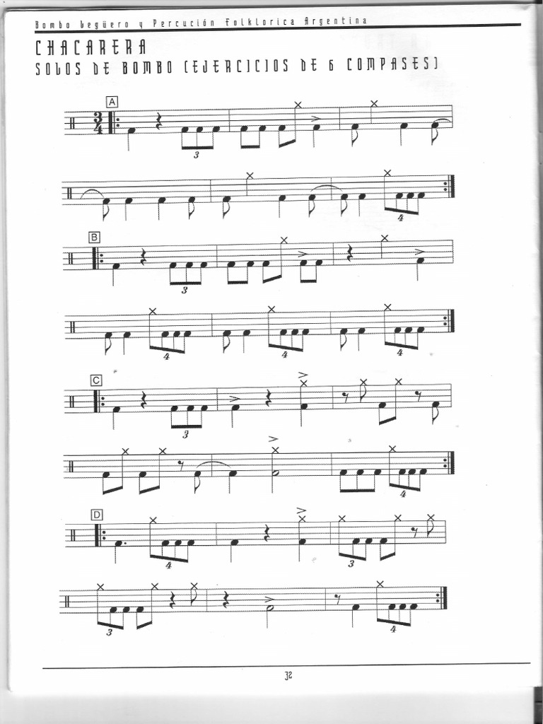 Solo Chacarera - Bombo Leguero - 1 | PDF