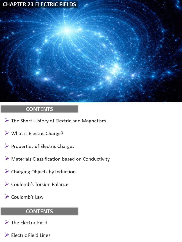 Chapter 23_Electric Fields | PDF | Electric Charge | Electric Field