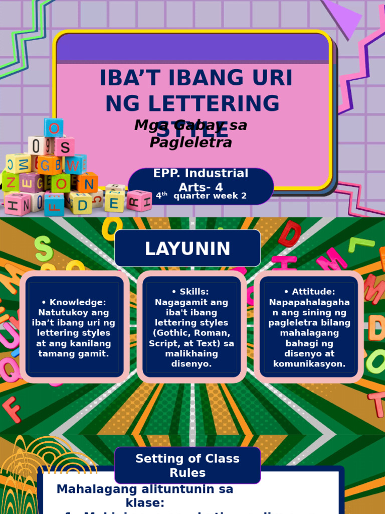 Iba't Ibang Uri NG Lettering Style | PDF
