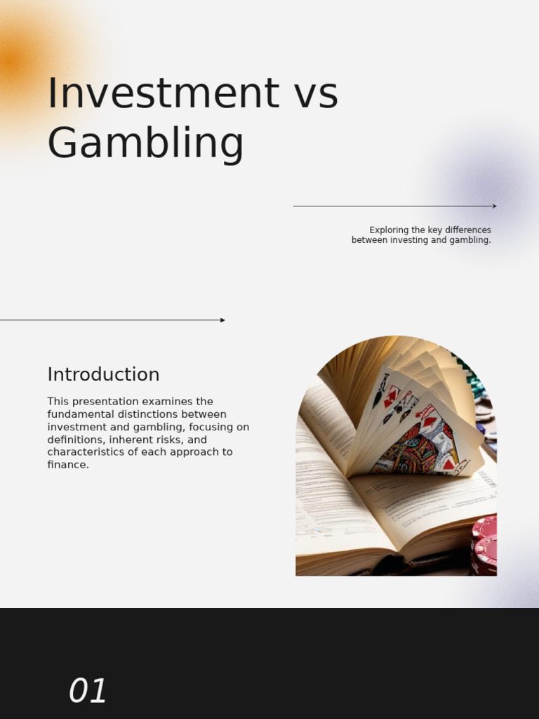 Investment Vs Gambling | PDF | Risk | Investing