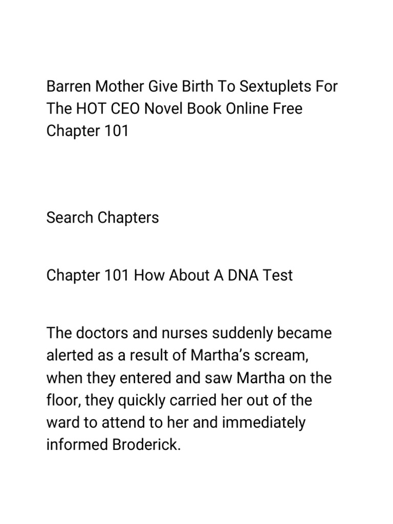 Barren Mother Give Birth Chapter 101 180 | PDF