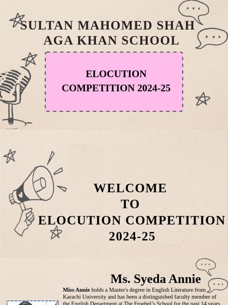 Grade 6 Elocution_2024-25 | PDF