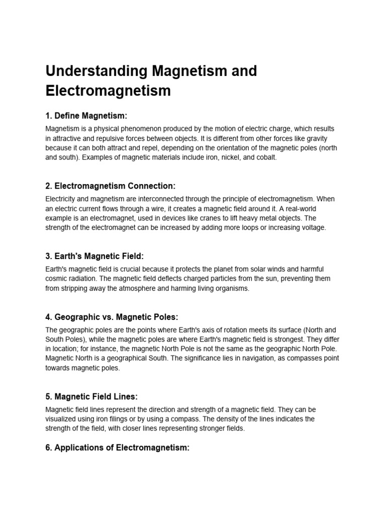 Magnetism and Atomic Structure | PDF | Atoms | Magnetism