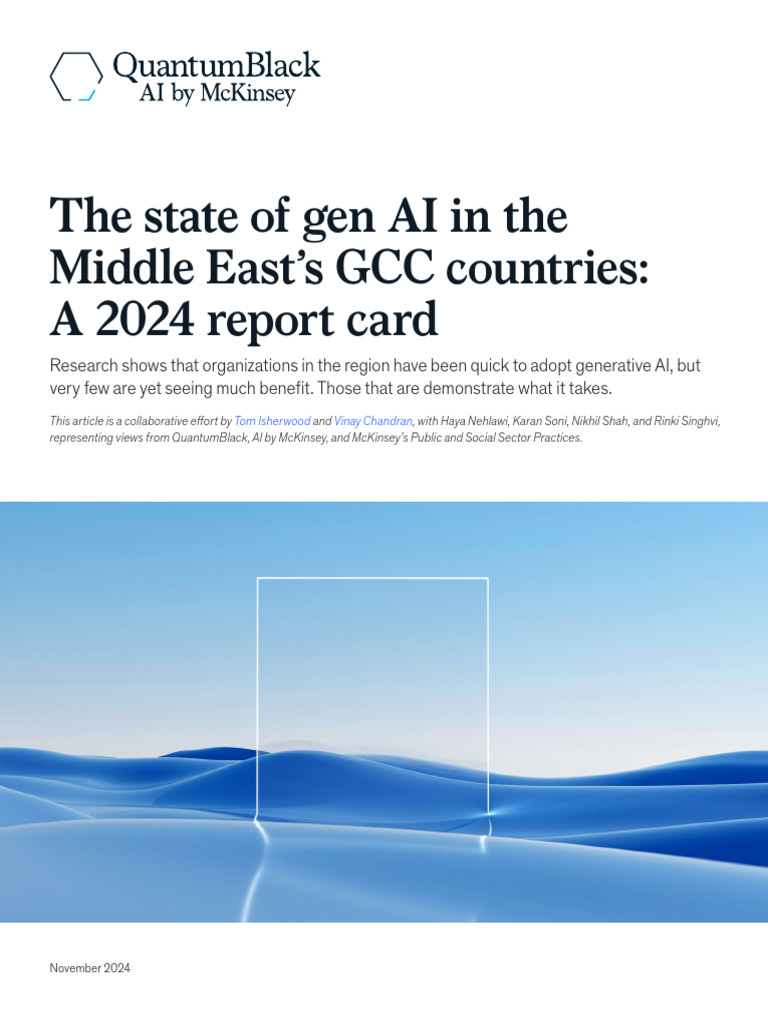 123the State of Gen Ai in the Middle Easts Gcc Countries a 2024 Report ...