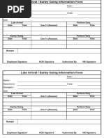 Excuse Duty Form | PDF