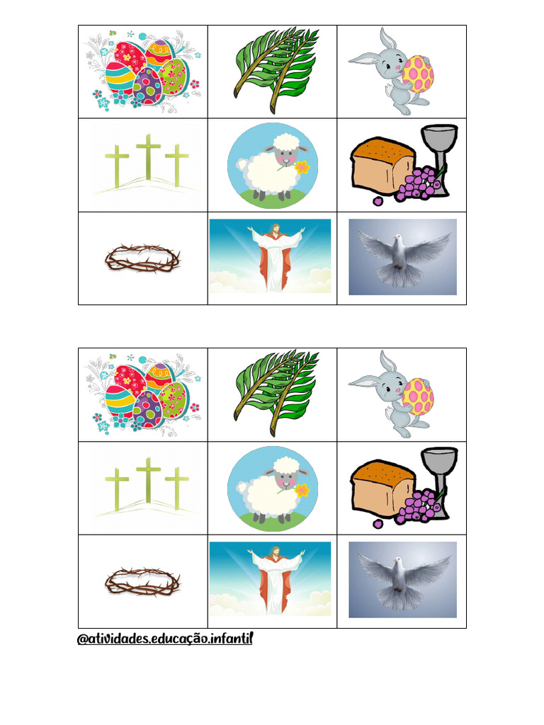 Jogo Da Memória Páscoa | PDF