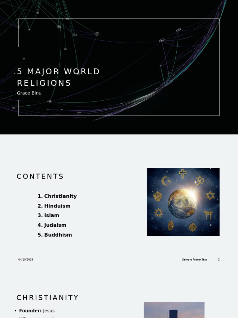 5 Major World Religions | PDF