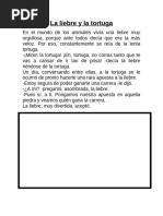 Powerpoint La Liebre y La Tortuga Fabula Ilustrada | PDF