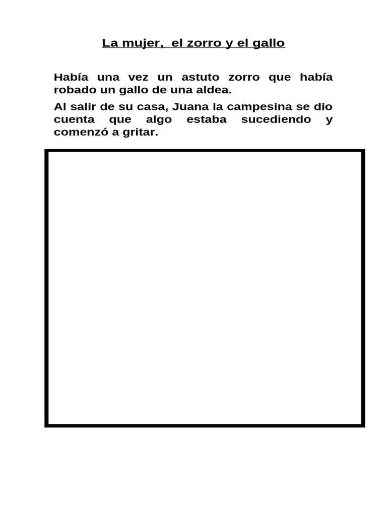 La Mujer El Gallo y El Zorro | PDF