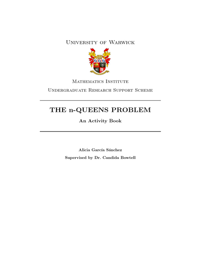 N Queens Urss Workbook - 16 | PDF | Function (Mathematics) | Mathematical Analysis