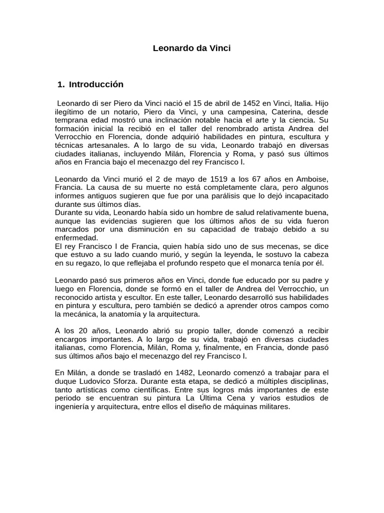 Leonardo 2 | PDF | Leonardo Da Vinci