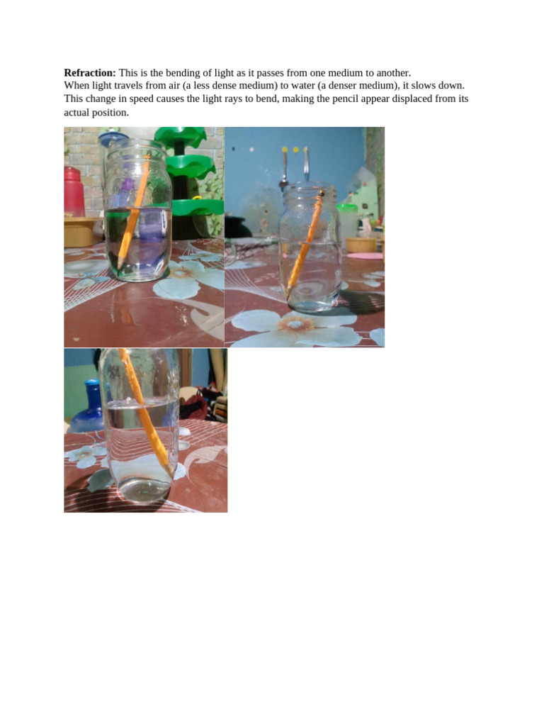 Refraction Grade 10 | PDF