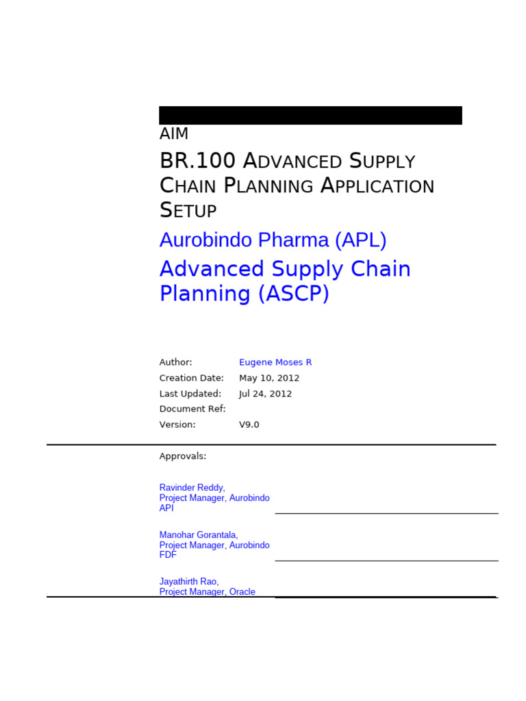 BR100_APL_ASCP_Application_Setup V9.0 | PDF | Parameter (Computer Programming) | Computing
