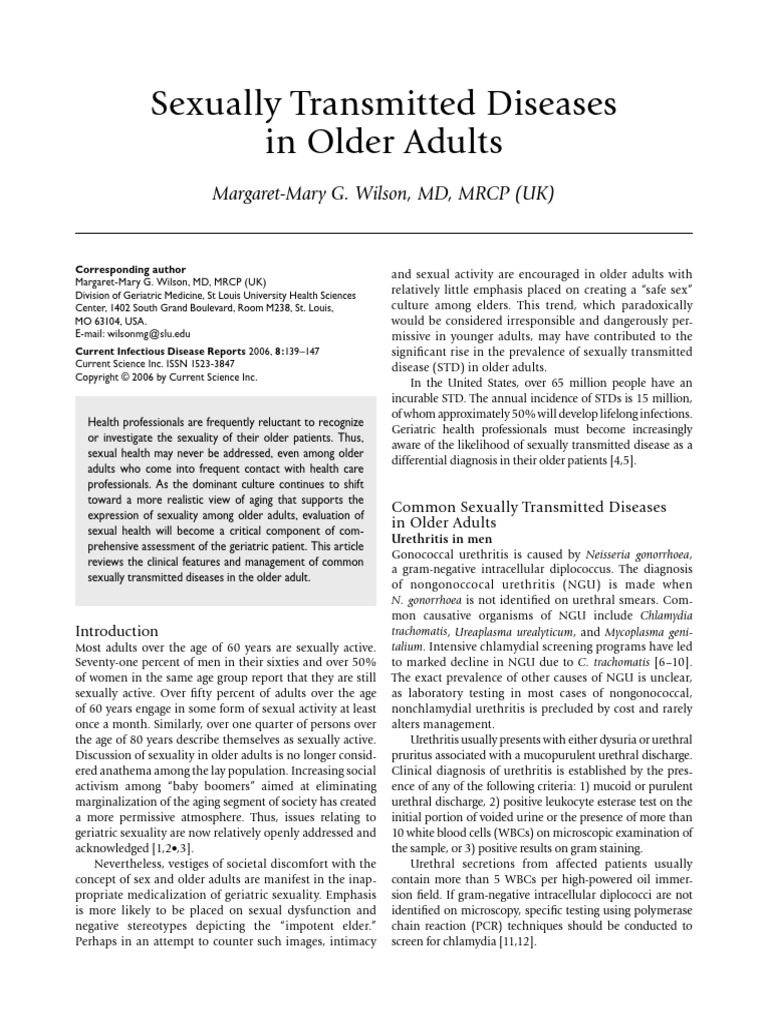 Sexually Transmitted Diseases | PDF | Sexually Transmitted Diseases And Infections | Microbiology