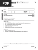 Cambridge IGCSE 0580 Mathematics Specimen Mark Scheme 2 For Examination From 2025 | PDF