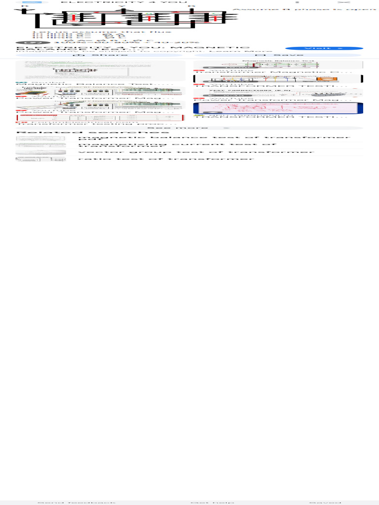 Magnetic Balance Test Transformer - Google Search | PDF