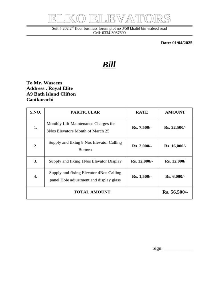 Royal Elite Bill Elko March 25 | PDF