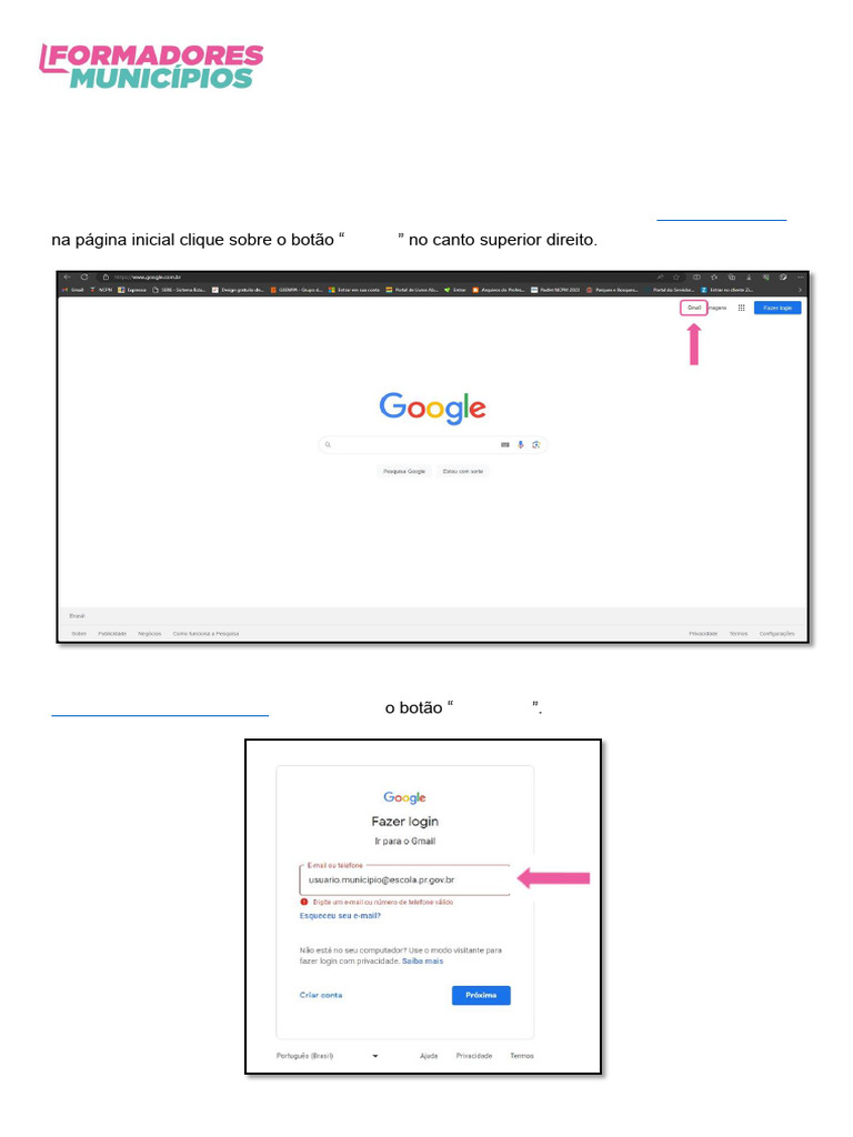 Tutorial E-Mail Primeiro Acesso | PDF