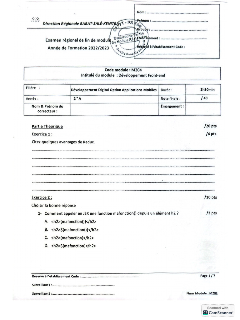 EFMR Front-End Rabat (2023) | PDF