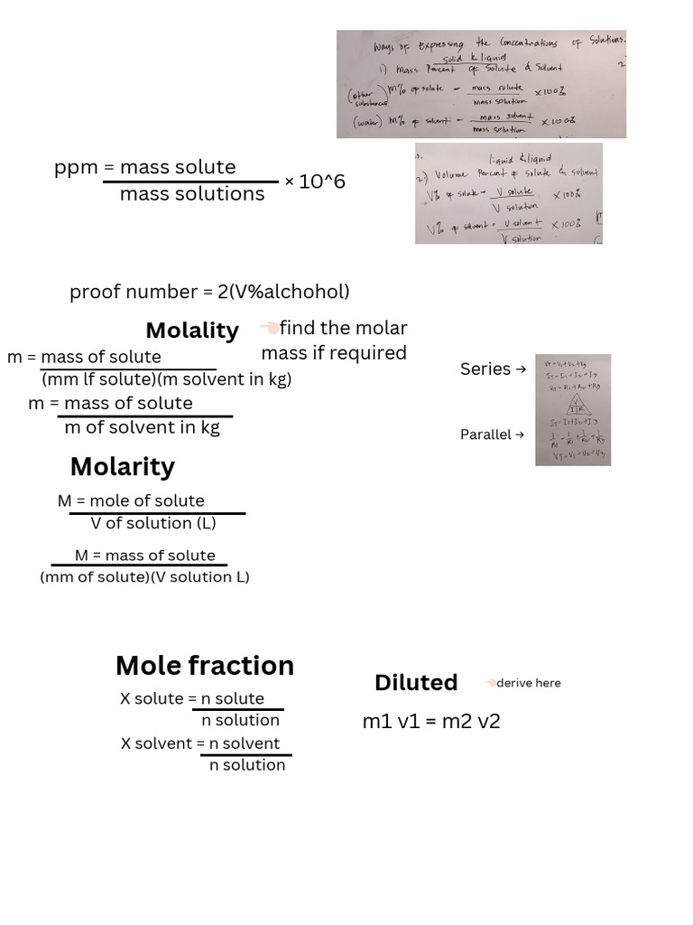 PPM Mass Solute Mass Solutions | PDF